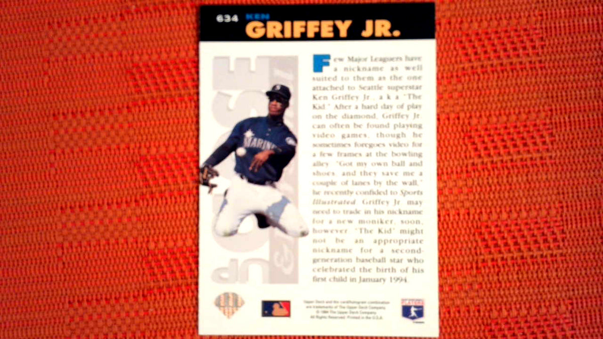 1994 Upper Deck Collector's Choice Up Close & Personal #634 Ken Griffe ...