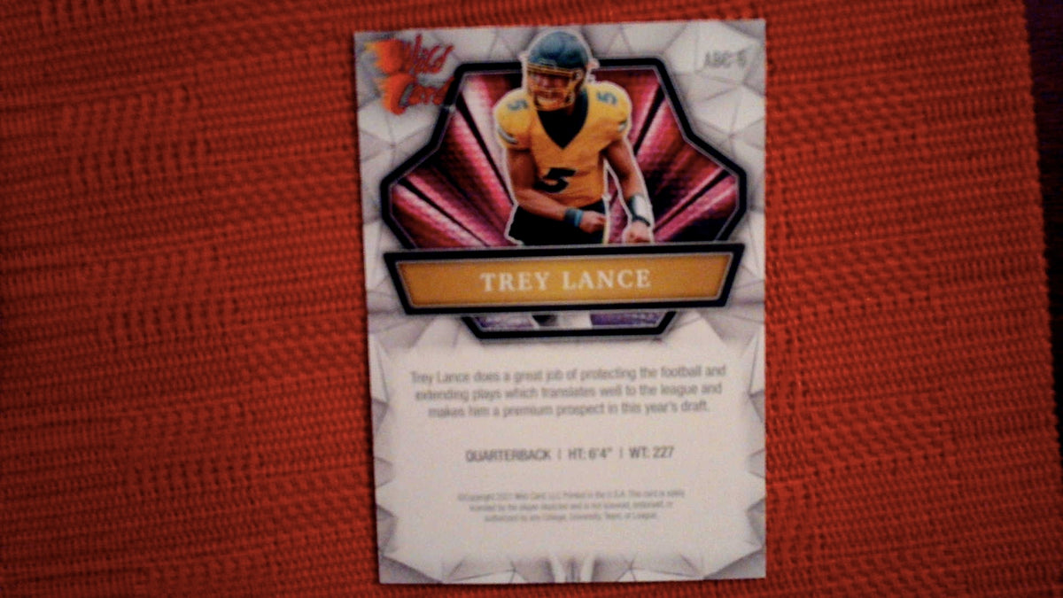 2021 Wild Card Alumination #ABC-6 Trey Lance Base Football – DOCBreaks